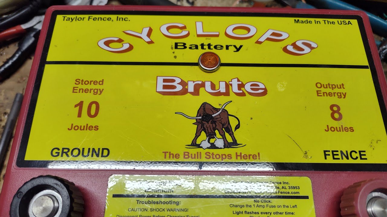 Cyclops Brute 12v Battery Fence Charger Repair - YouTube