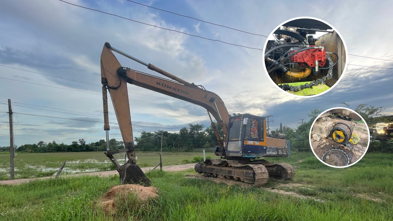 รีวิวเจ้าคุณปู่ แม็คโคร โคมันสู pc200 รุ่น3 เปลี่ยนปั้มไฮดรอลิคใหม่ ใส่ปั้มK3V : (Komatsu Pc200 ...