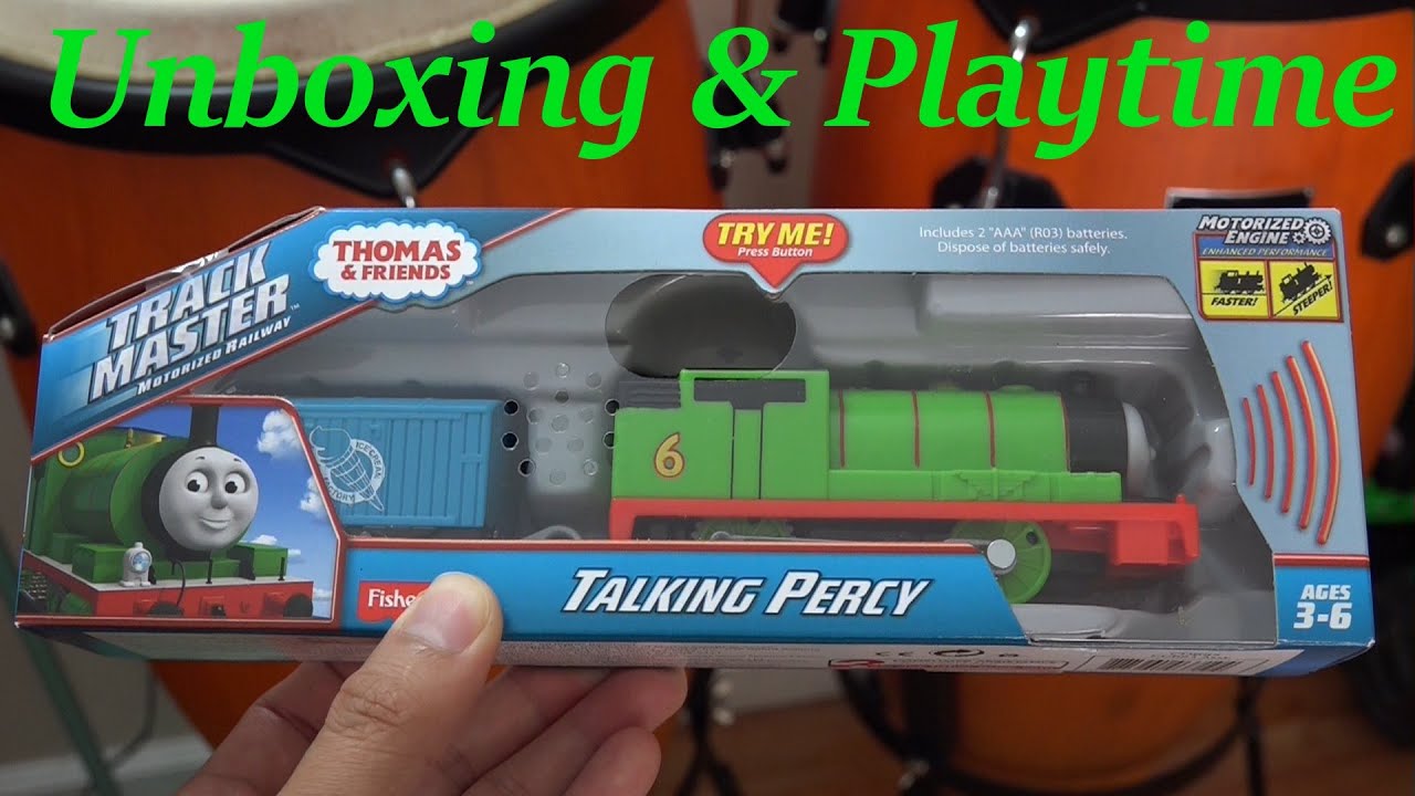 Thomas & Friends: Unboxing the New Trackmaster Talking Percy with Maya ...