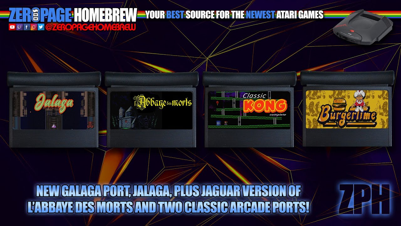 Jalaga, L'Abbaye Des Morts, Classic Kong Complete, BurgerTime: Atari ...