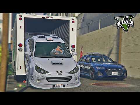 ON VOLE LA PEUGEOT 407 DE TAXI 5 LA GENDARMERIE NOUS POURSUIT | GTA V RP MOD