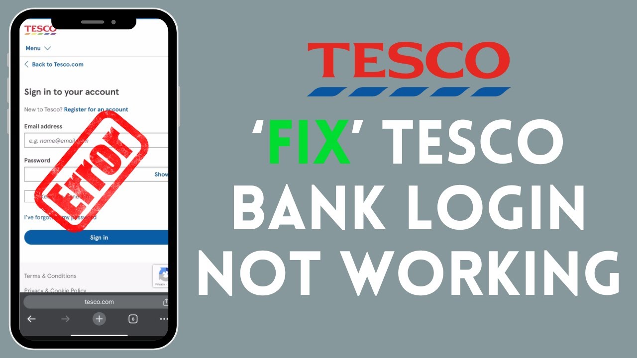 How to Fix Tesco Bank Login Not Working 2024? - YouTube