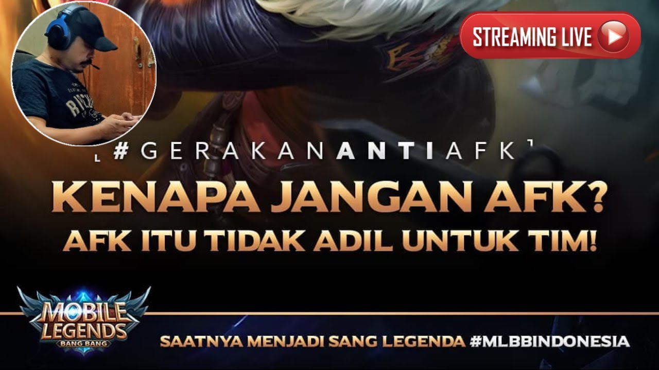 [LIVE🔴] DILARANG AFK | MOBILE LEGENDS - YouTube