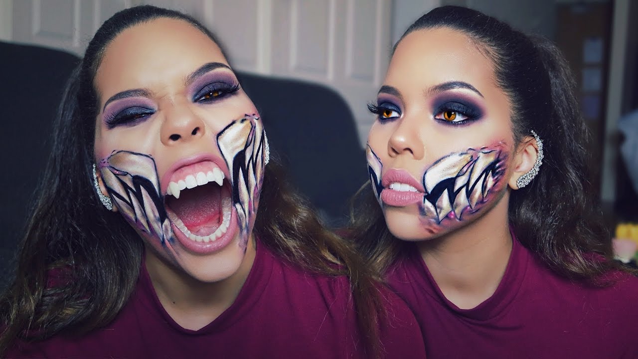 Mileena Mortal Kombat X Makeup Tutorial ♔ | Halloween 2016 - YouTube