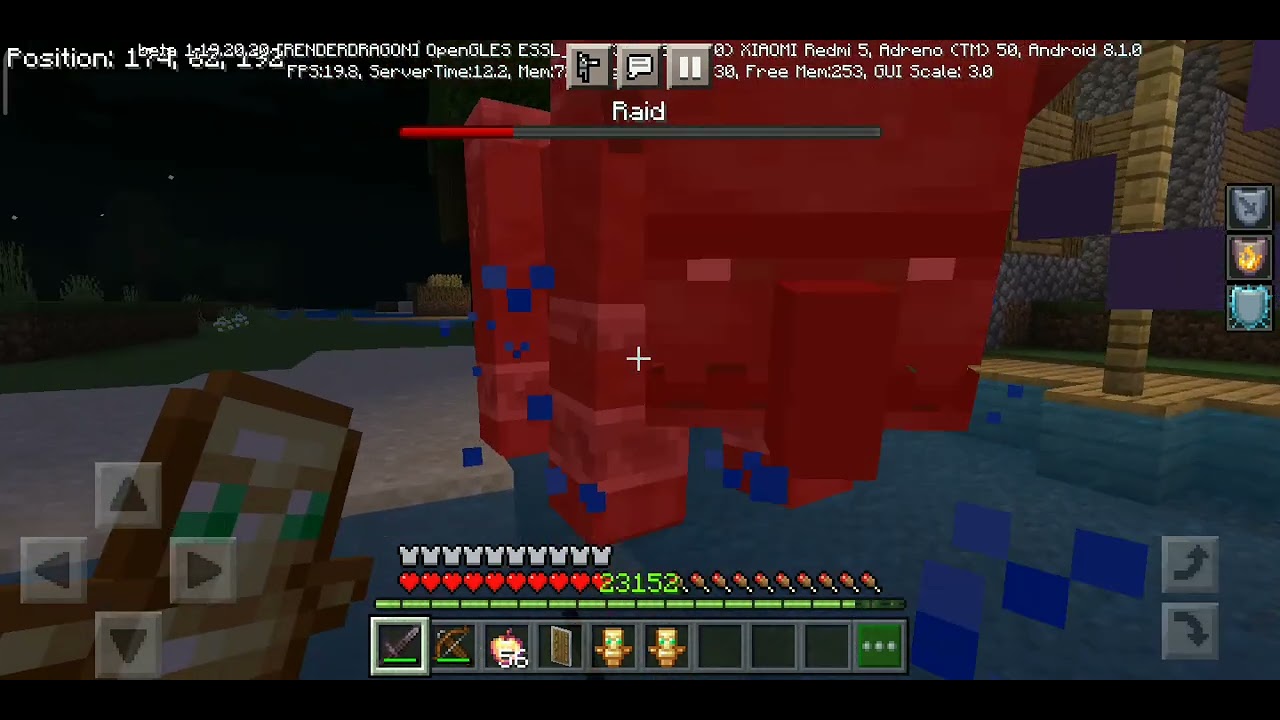 NPC village vs The Raid and minecraft battle - YouTube