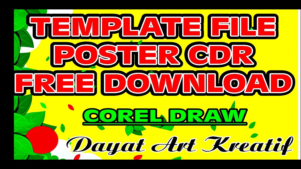 Template File Poster cdr || Free Download - YouTube