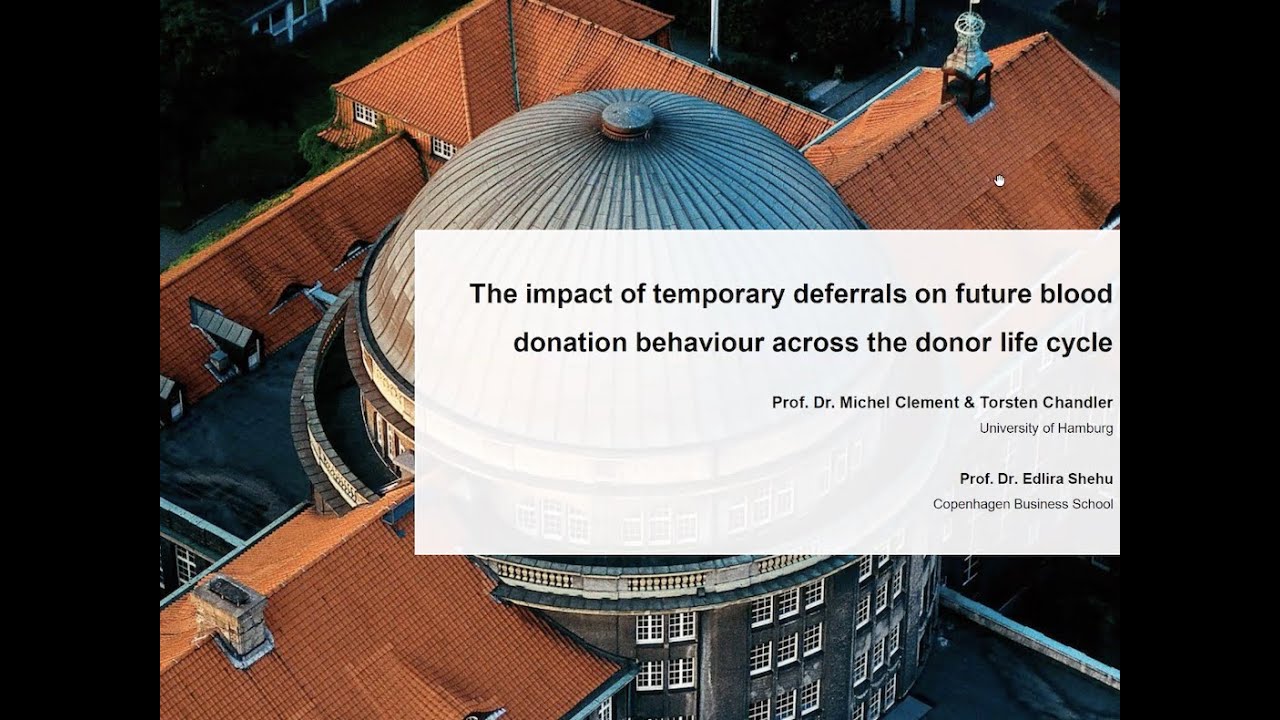 Deferral management across blood donors’ Life Cycle by Michel Clement ...