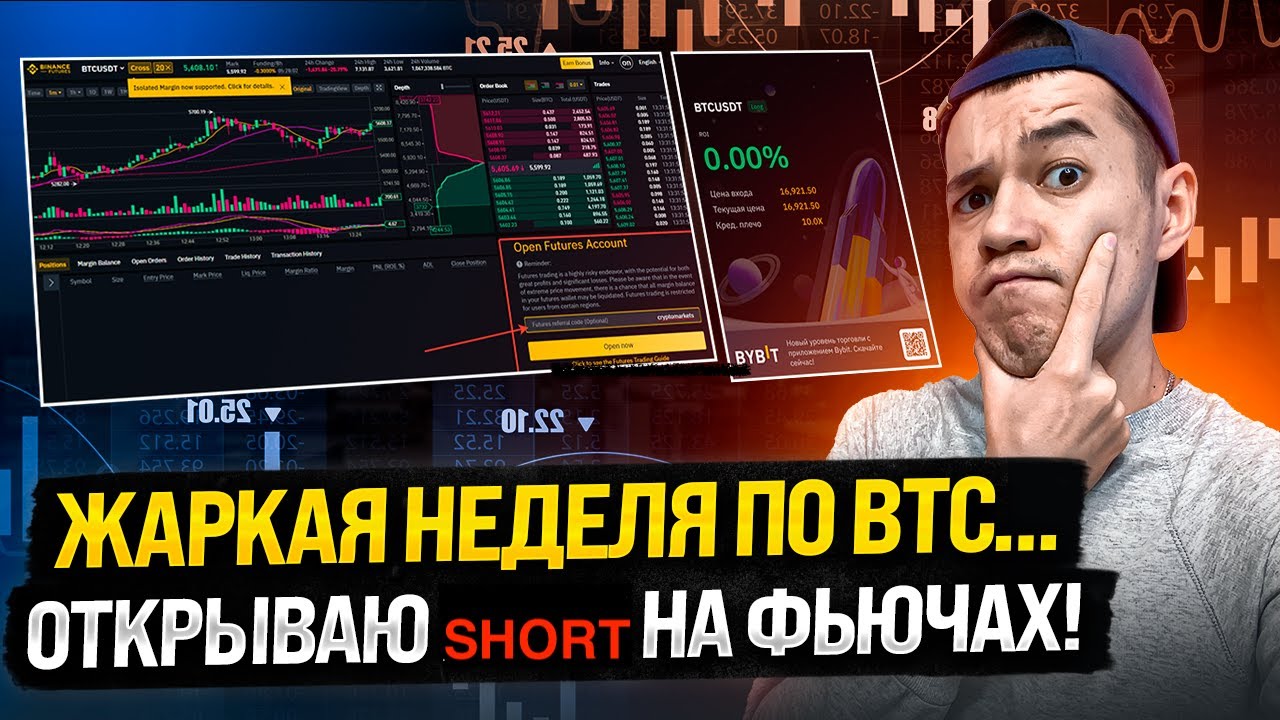 Открываю ШОРТ по биткоину Опасная неделя для Btc Youtube