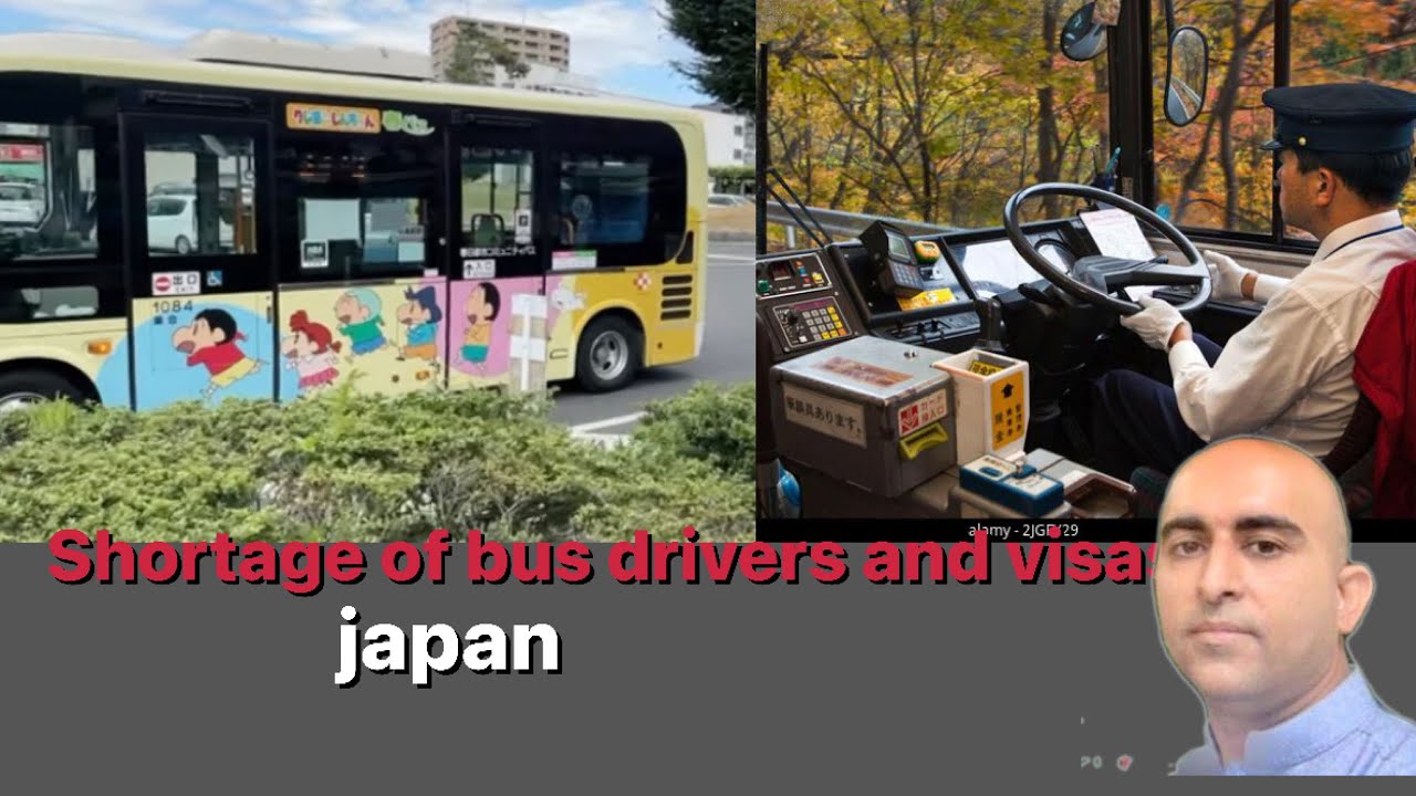 Shortage of bus drivers and visa japan - YouTube