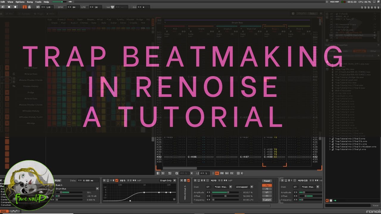 Trap Beat Making in Renoise: Tutorial - YouTube