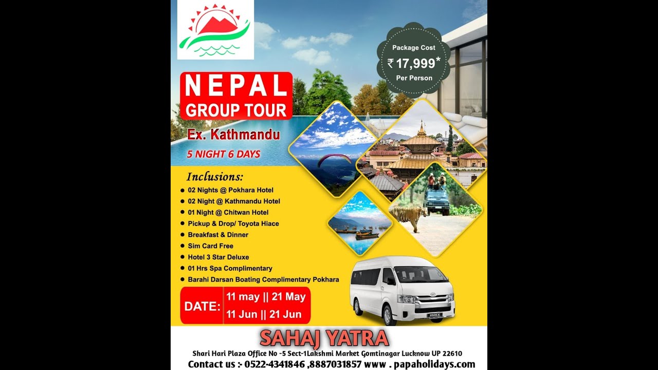Nepal Tour Package | 5 Nights 6 Days Nepal Tour Plan | Nepal Tour ...