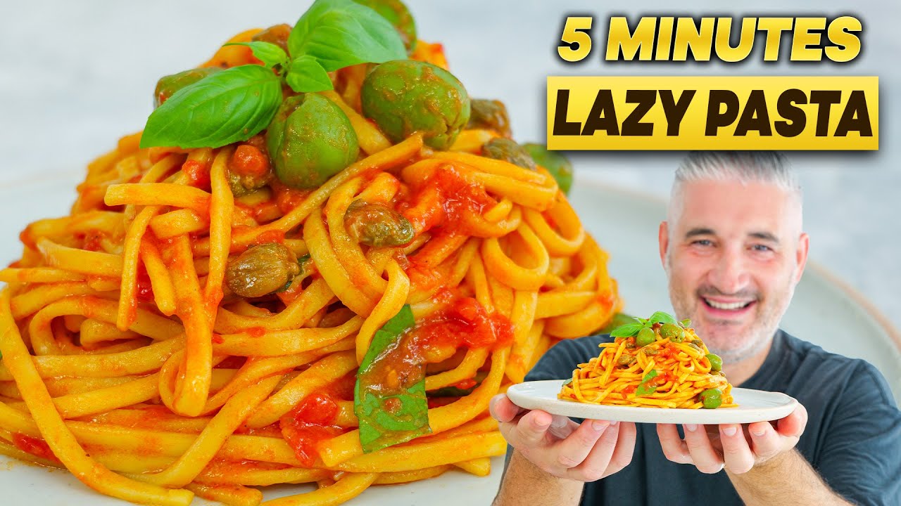 5 Minute LAZY PASTA Recipe that will Impress Anyone! Easy to Make ...