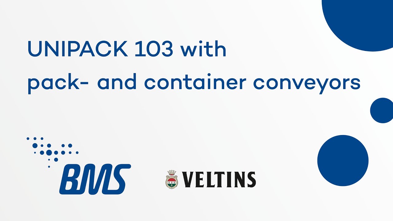UNIPACK 103 with pack- and container conveyors | Brewery Veltins | BMS ...