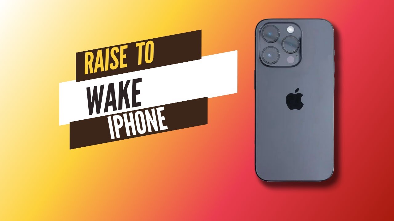 How to turn on raise to wake iPhone feature - YouTube