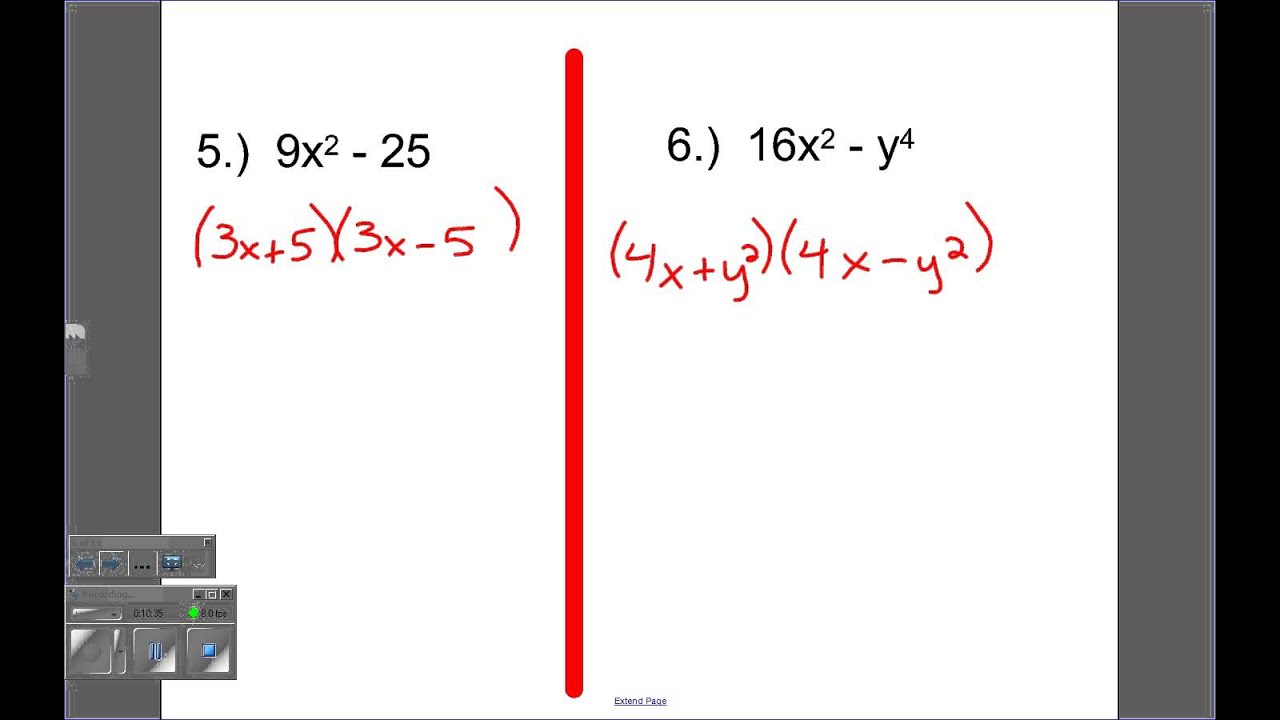 Factoring polynomials - Unit 1 Day 5 - YouTube