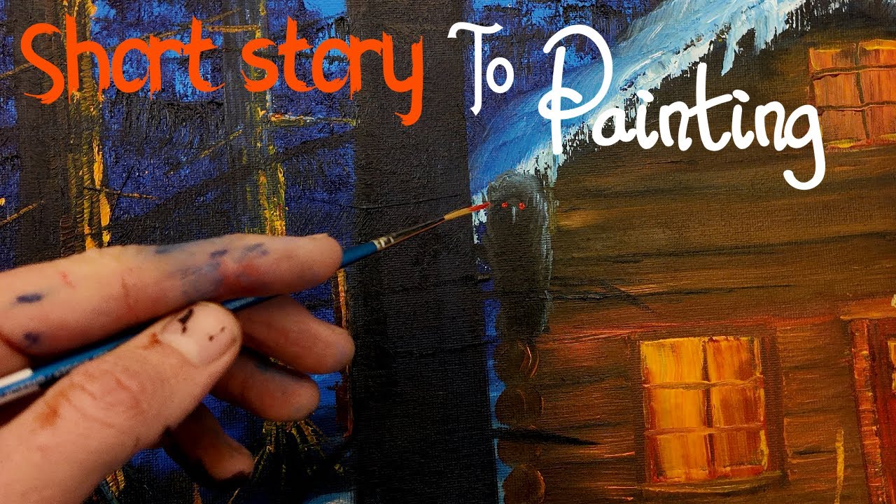Oilpainting with inspiration from a CREEPY short story from a podcast ...