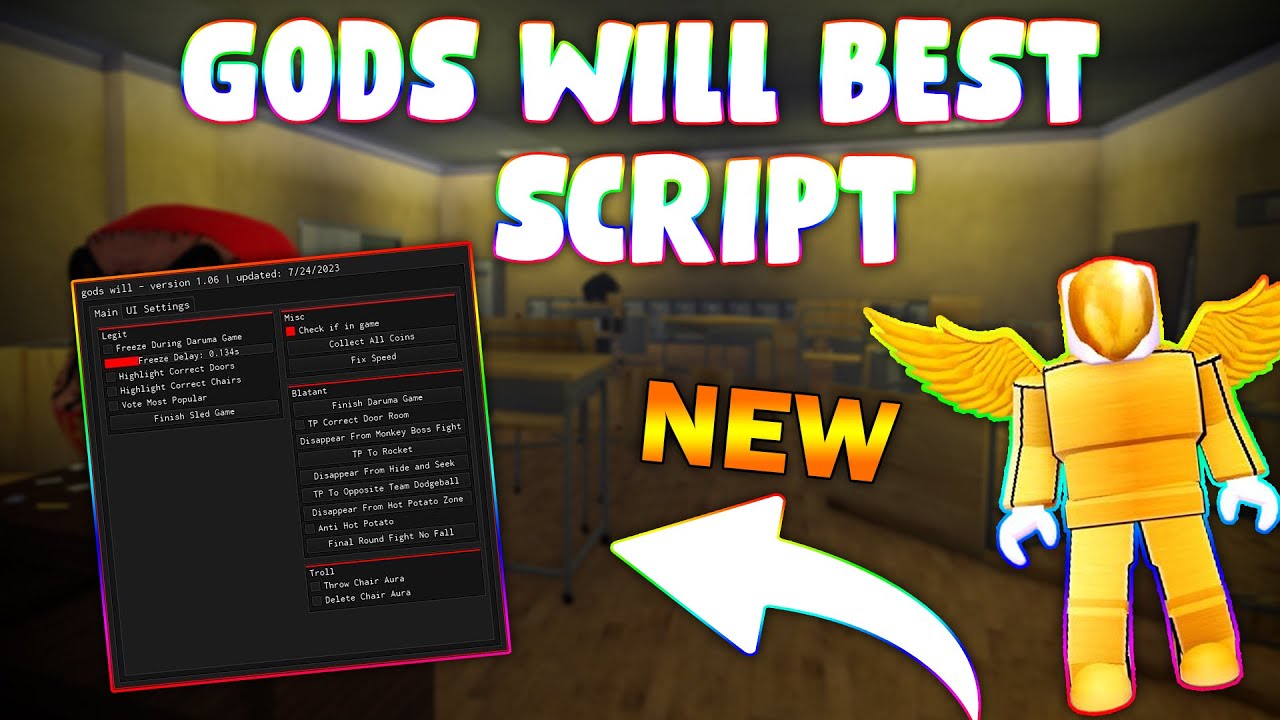 *NEW* GODS WILL Script (PASTEBIN 2023) (FREEZE DARUMA, TROLL, DISAPPEAR ...