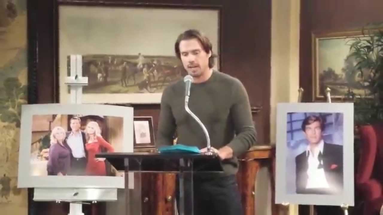SOAPS.COM: Joshua Morrow congratulates Peter Bergman - YouTube