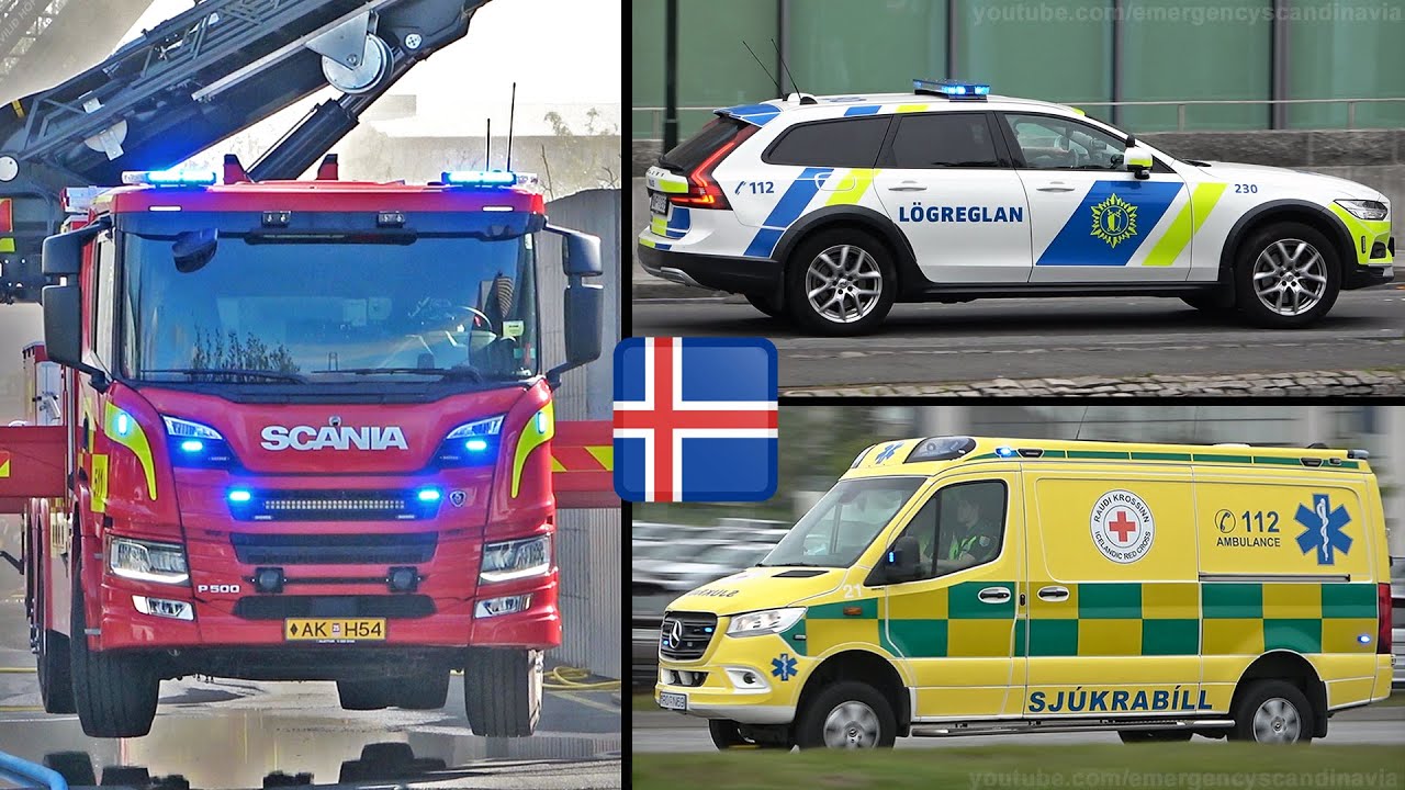 [ICELAND] Police units, Ambulance and Fire Department in Reykjavik ...