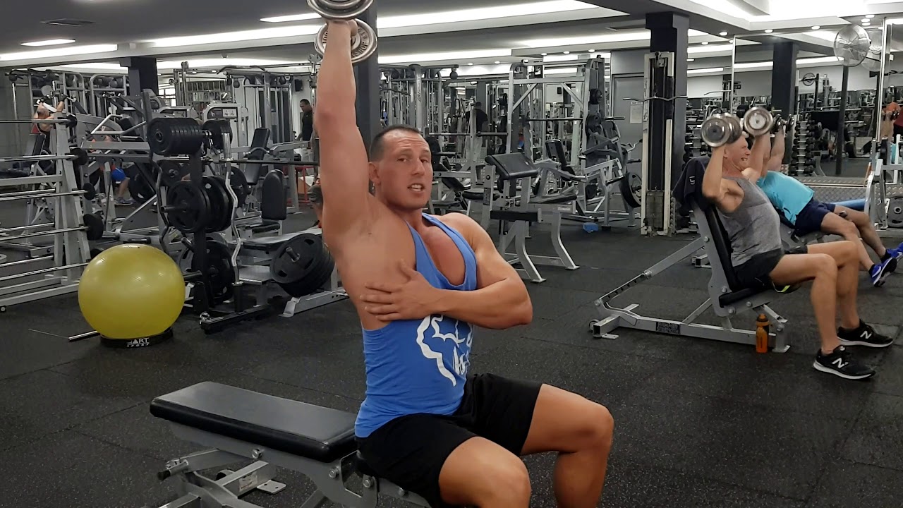 Overhead One Arm Dumbbell Extension - YouTube