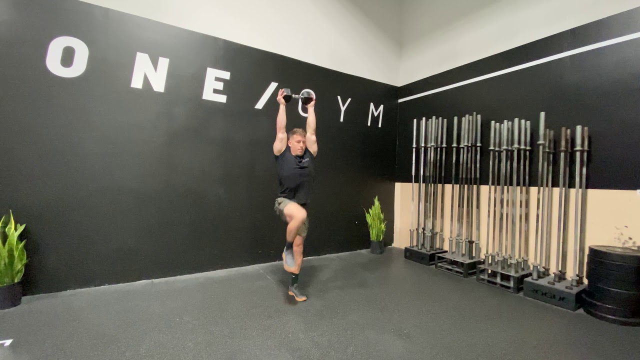 Dumbbell Overhead Stationary March - YouTube