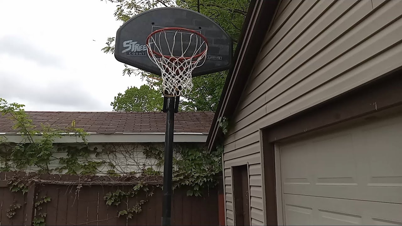 I Installed A New Net On My 25 Year Old Basketball Hoop And I Raised My ...