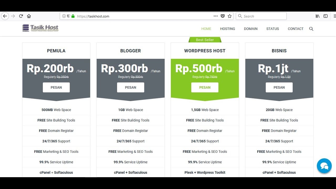 Cara Membeli Paket Hosting di TASIK HOST - YouTube