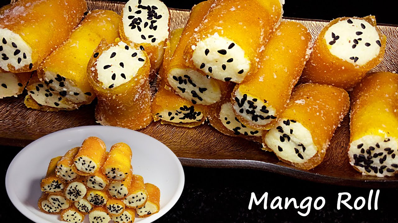 Mango Roll | Mango Candy | Mango Sweet Recipes | Easy Mango Roll - YouTube