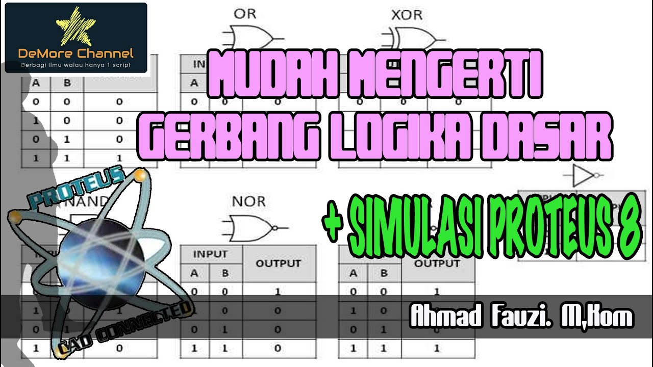 Mudah Memahami Gerbang Logika Dasar Beserta Simulasi dengan Proteus 8 ...