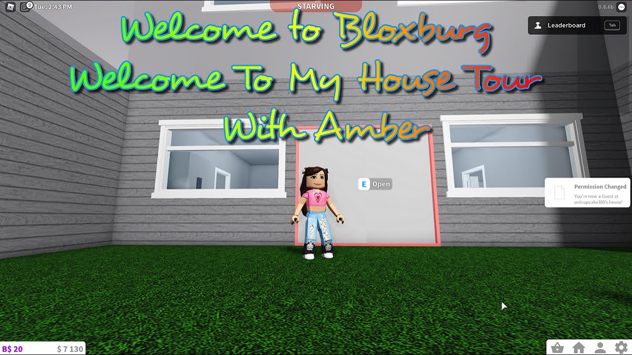 Welcome To Bloxburg - My House Tour - With Amber - YouTube