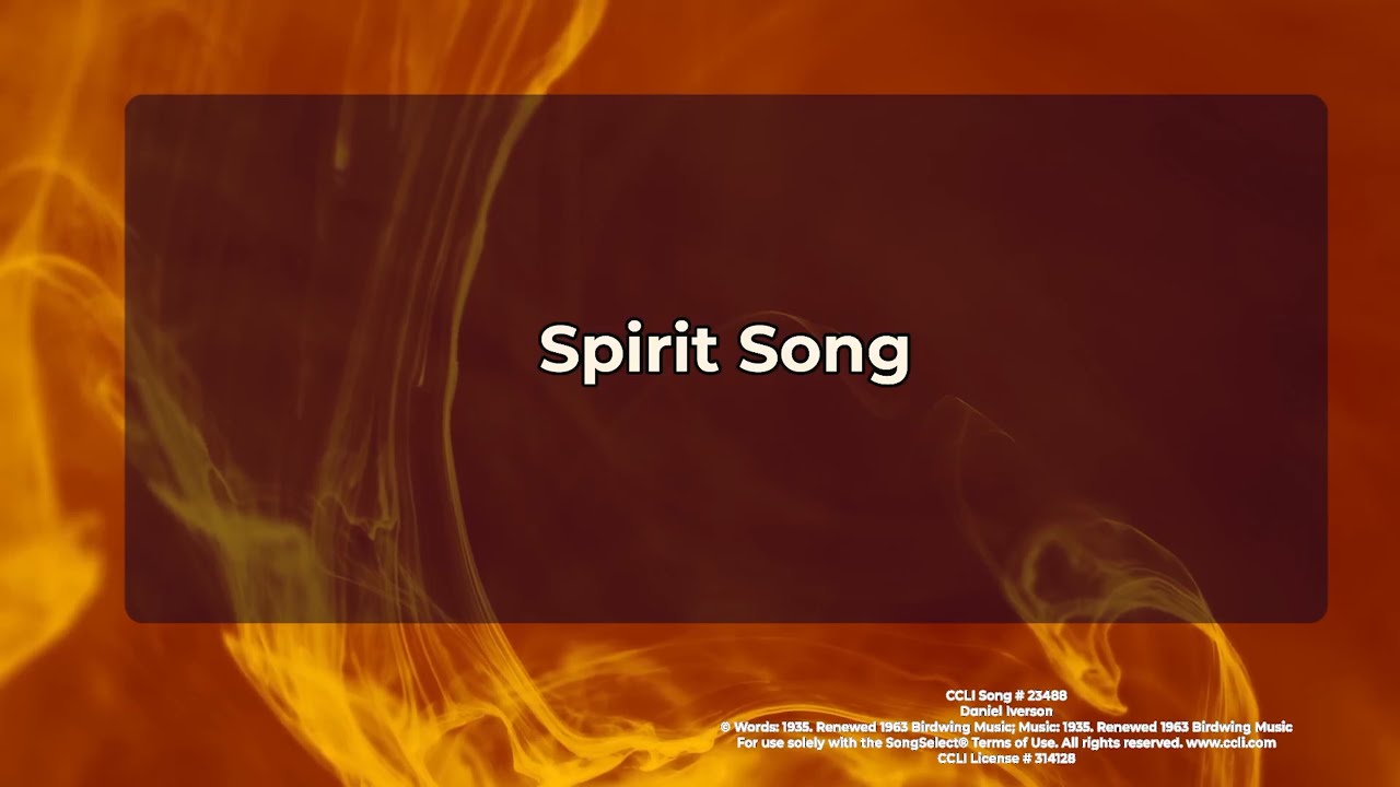 Spirit Song // Praise Song - YouTube