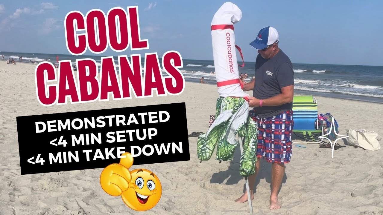 Stay Cool And Stylish With The Coolcabanas Beach Canopy - A Must-have ...