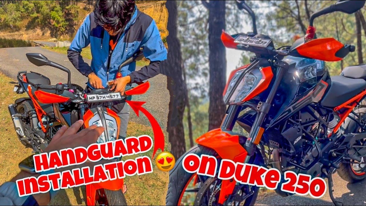 Handguard Installation On All New Duke 250 Bs6 2023||😍 - YouTube