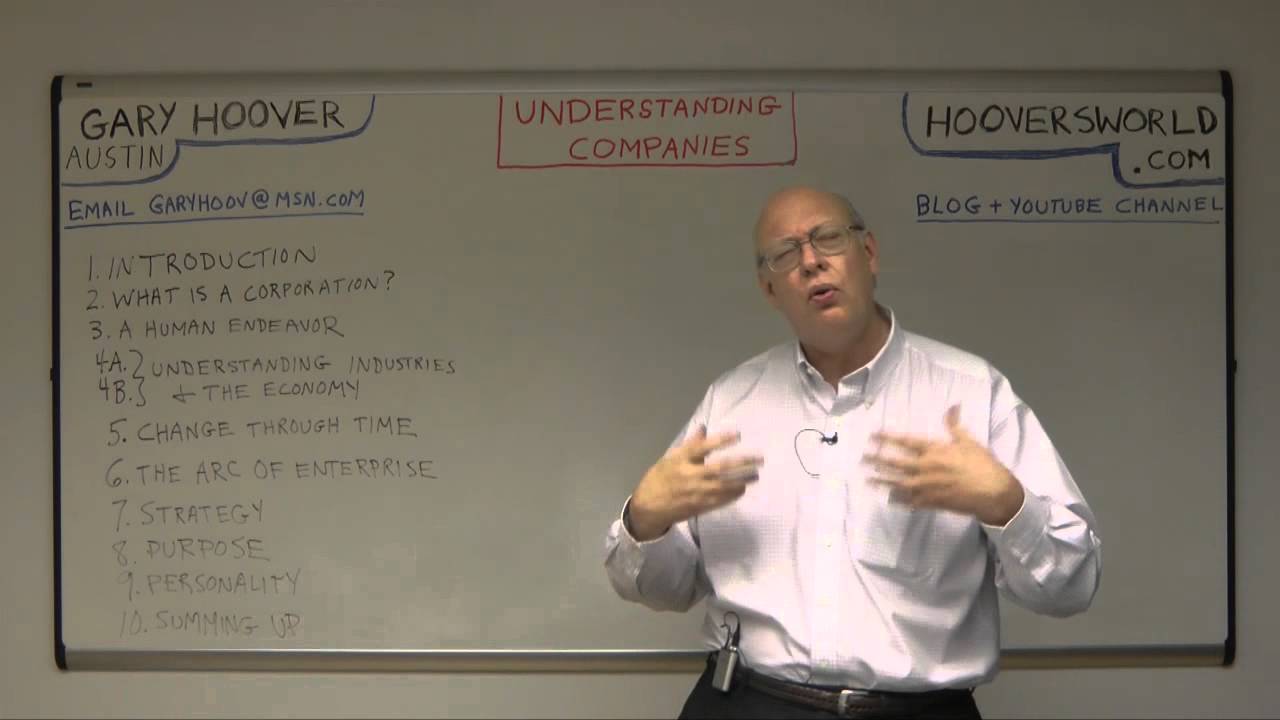 Understanding Companies Online Course with Gary Hoover Now Available ...