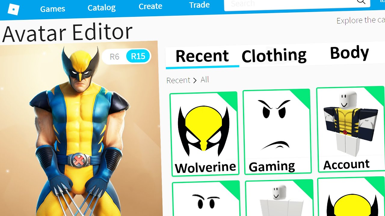 MAKING WOLVERINE a ROBLOX ACCOUNT (Fortnite) - YouTube