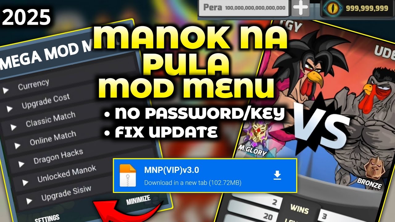 [Unlock Monkey]: Manok Na Pula Mod Menu Update Version 8.0 Unlimited ...