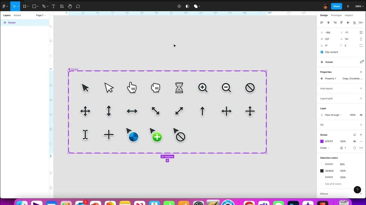 Swapping or switching icons on figma (variants) - YouTube