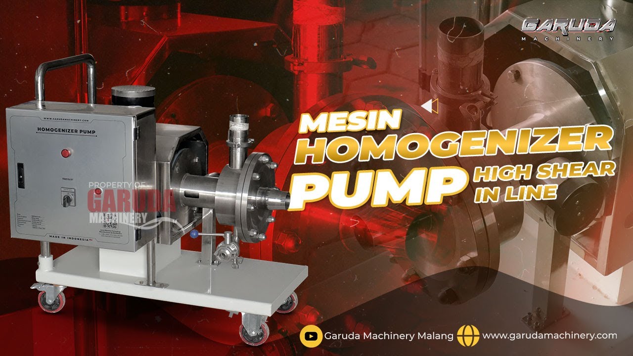 Mesin Homogenizer Pump High Shear in Line | Pemecah Partikel Liquid ...