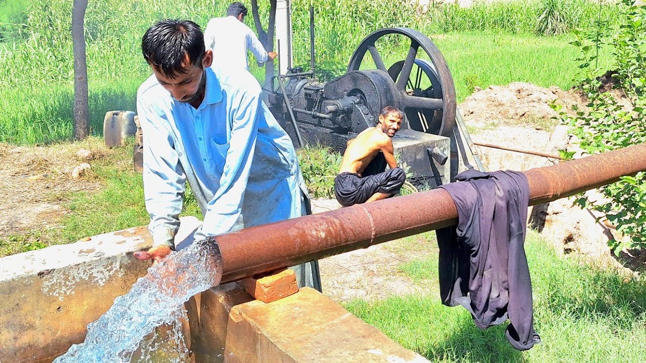 Beautiful Old Diesel Engine Tube Well System In The World Amazing ...
