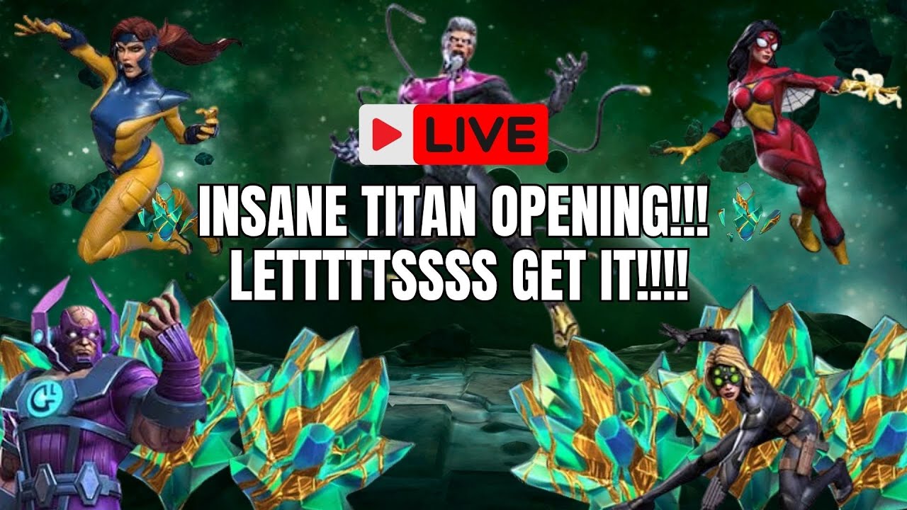NEW *TITAN* CRYSTAL POOL LIVE | PC MCOC! | GOD TEIR CHAMPS??? - YouTube