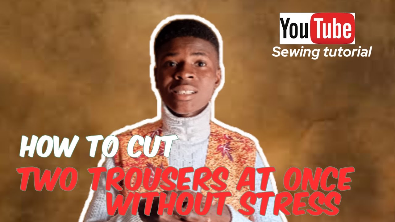 HOW TO CUT TWO TROUSERS ON A ROW WITHOUT STRESS😱 - YouTube