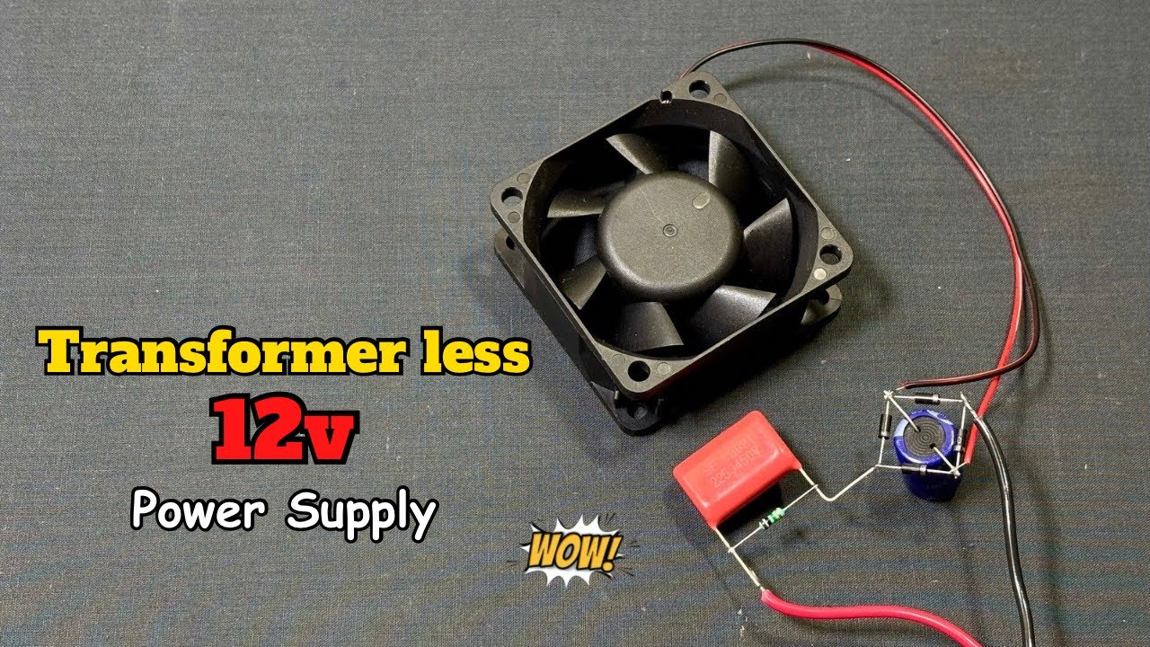 12v DC Power Supply Circuit | Transformer Less 12v Power Supply ...