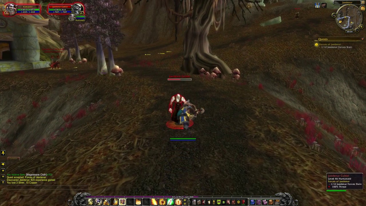 WoW quest #2955 Forces of Jaedenar - YouTube