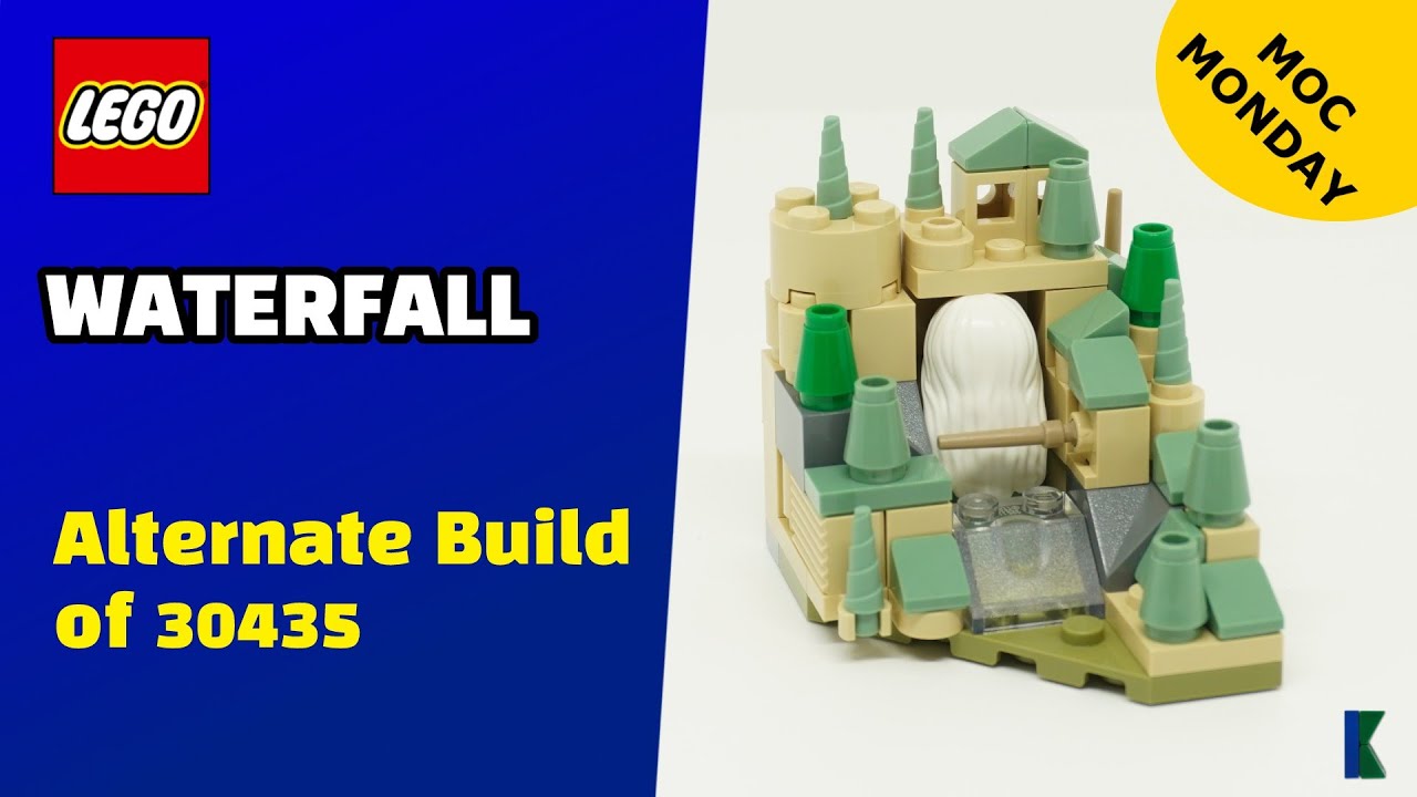 How to build: Lego Waterfall | MOC by dafeld | Stop Motion | 30435 ...
