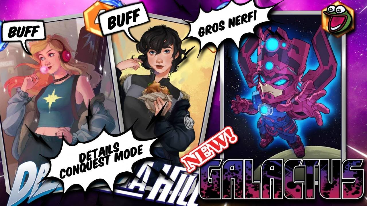 💀NERF DE GALACTUS & DETAILS DU CONQUEST MODE - MARVEL SNAP FR - YouTube
