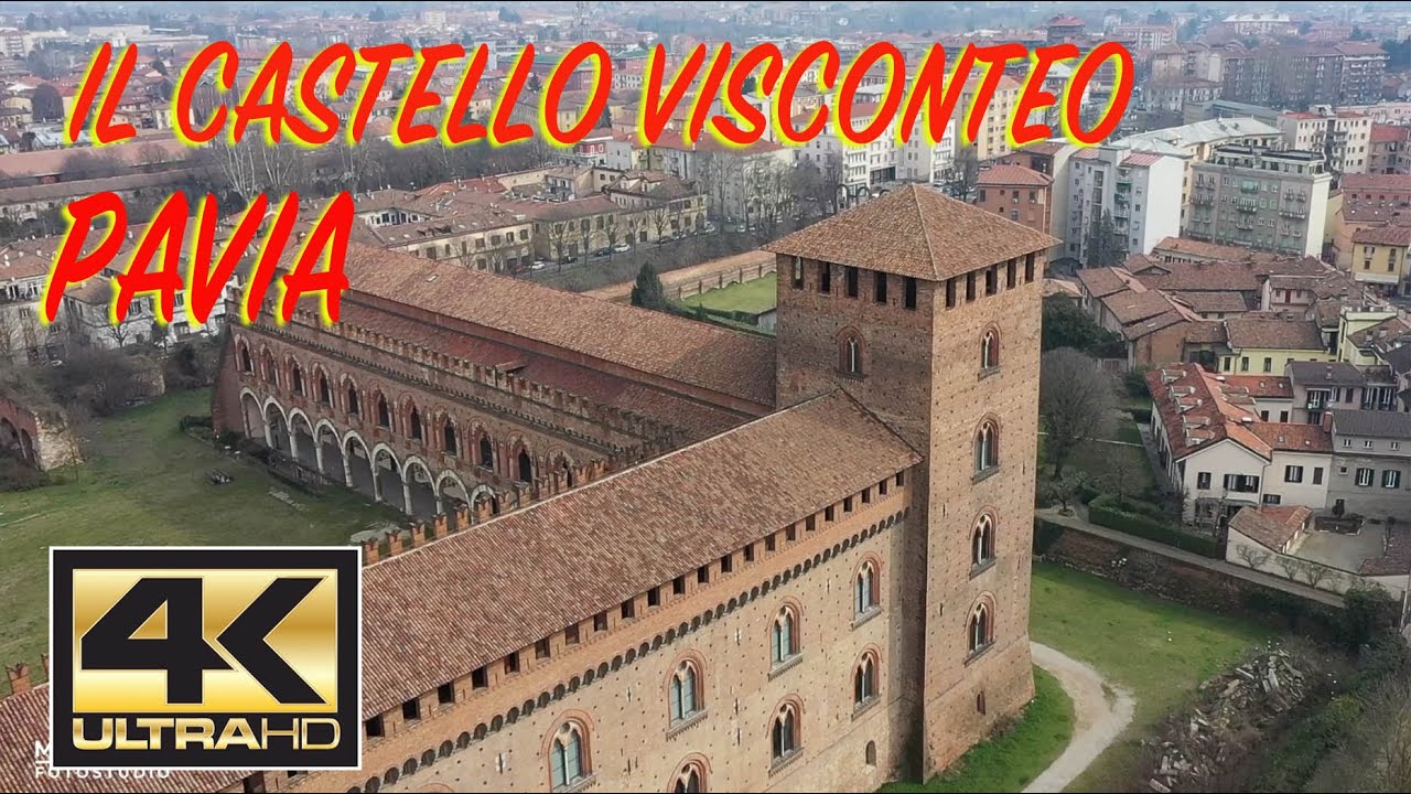 DRONE SUL CASTELLO DI PAVIA - YouTube