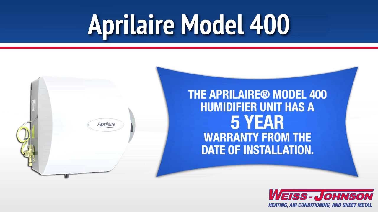 Aprilaire Model 400 Humidifier - YouTube