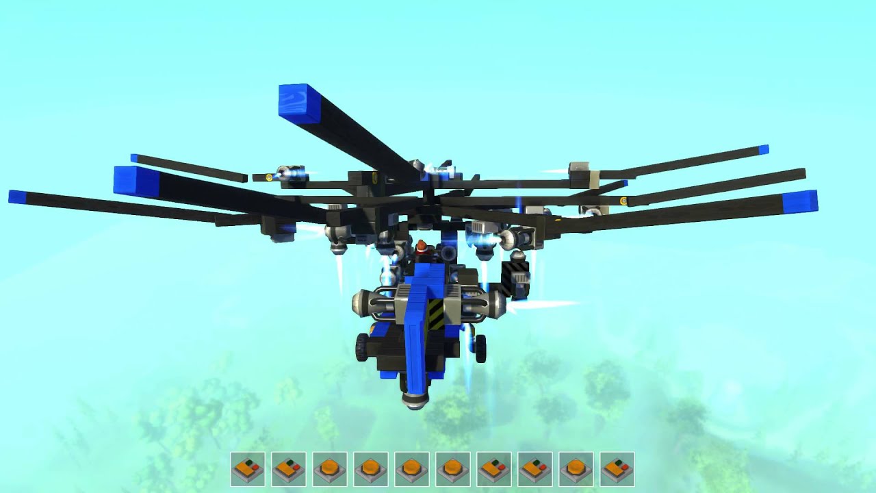 Scrap Mechanic --- Really CoOooOOoOoL Helicopter I made - YouTube