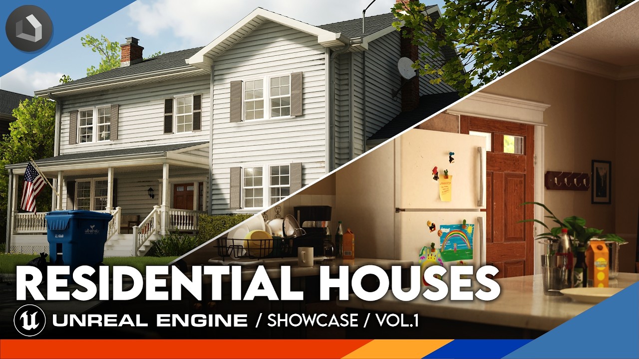Residential Houses | Unreal Engine | FAB Modular Pack v1.5 - YouTube