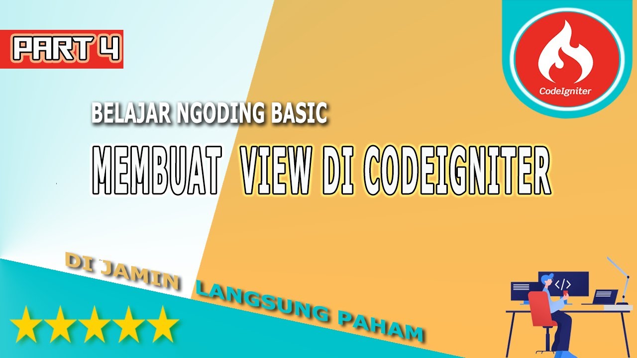 Cara Membuat Tampilan View Dengan CODEIGNITER 4 #4 | Full Tutorial [# ...